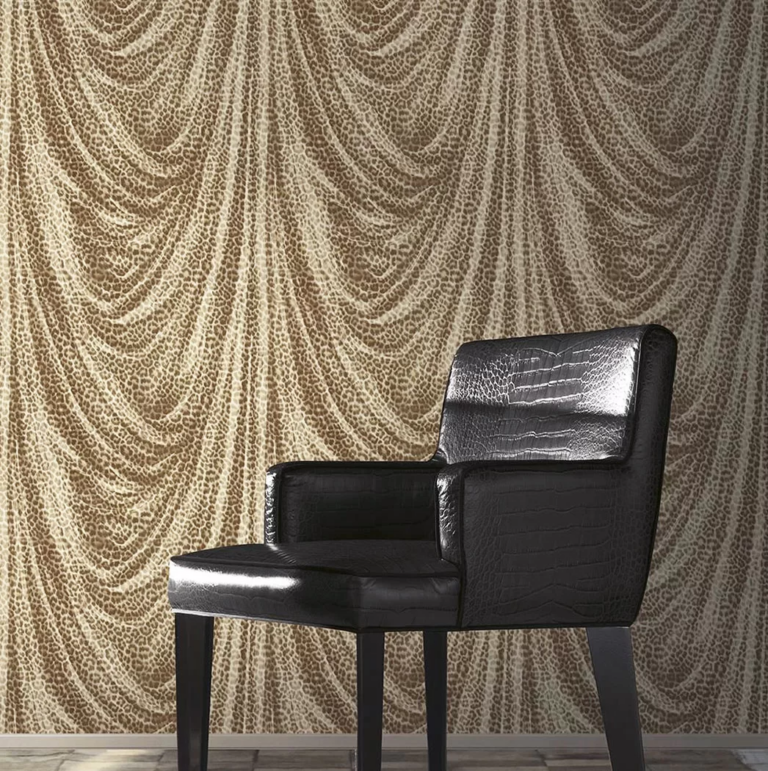 Roberto Cavalli Italian Wallpaper – 7m² – Gold Tiger - Shabana Stores - شبانة ستورز