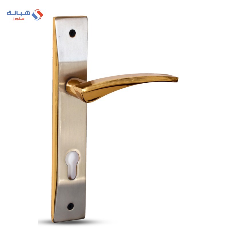 Al-Ahram cylinder handle set – chrome matt – Shabana Stores – شبانة ستورز