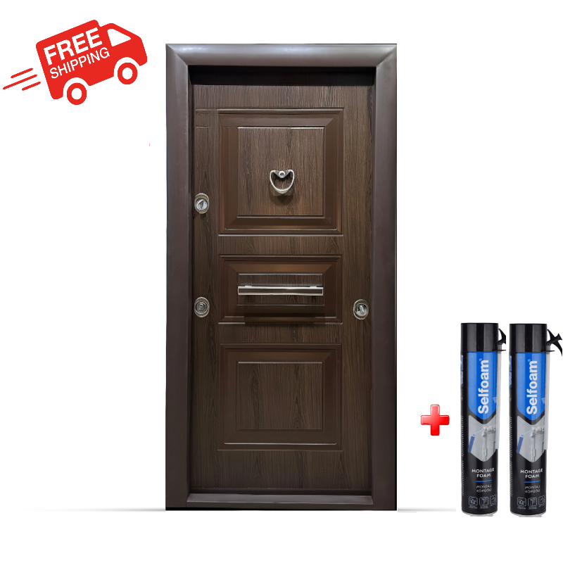 باري وود باب خشب داخلى كود MP106-01 بنى غامق – 80/90سم - Shabana Stores ...